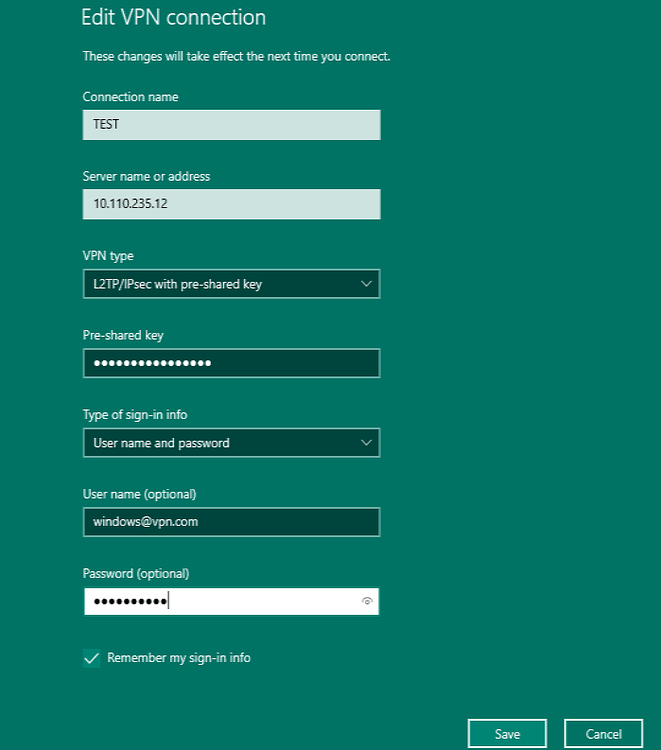 VPN and Server Configuration for NSE 3000 VPN Solution - Security & SD ...