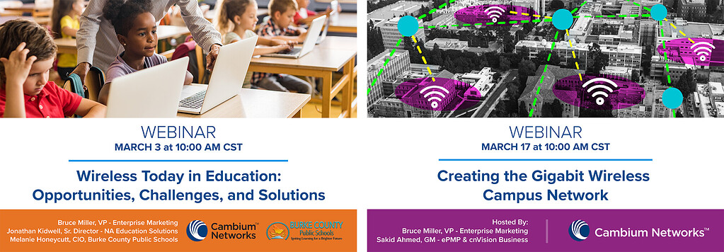 Webinar Series: Wireless Connectivity in Education - K-12 Education ...