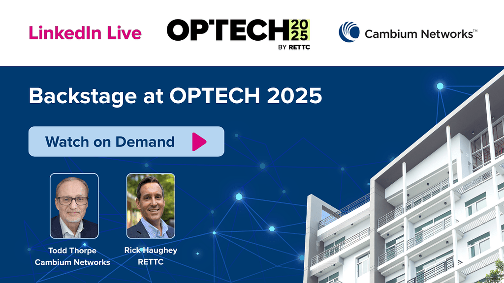 LinkedIn Live Replay: Backstage at OPTECH - Multi-Dwelling Units ...