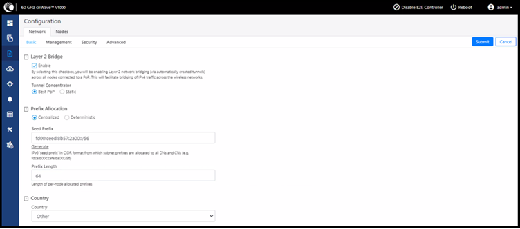 60 GHz V1000 basic PTP link configuration - cnWave 60 GHz - Cambium ...