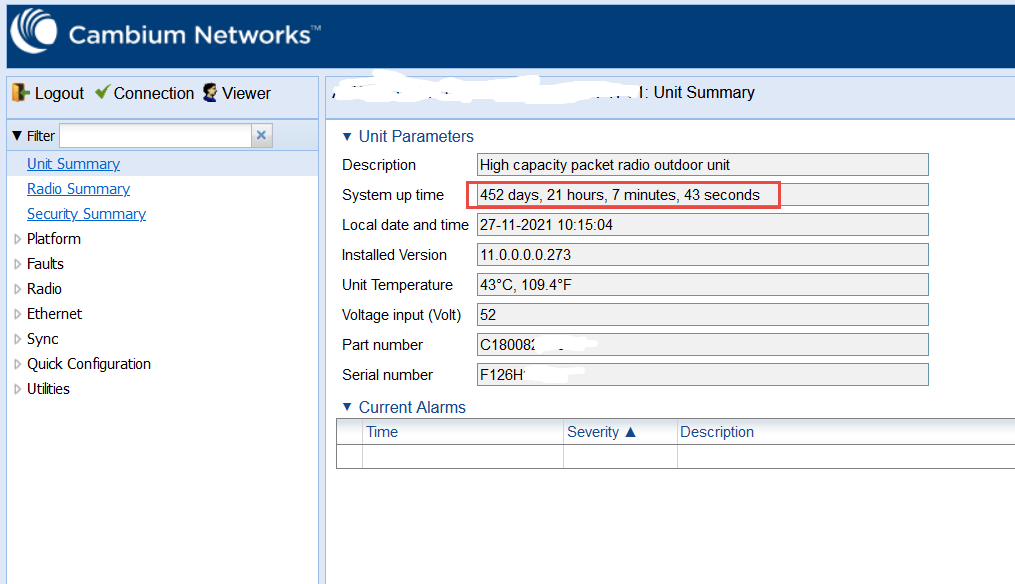 PTP 820S uptime - Your Stories - Cambium Community